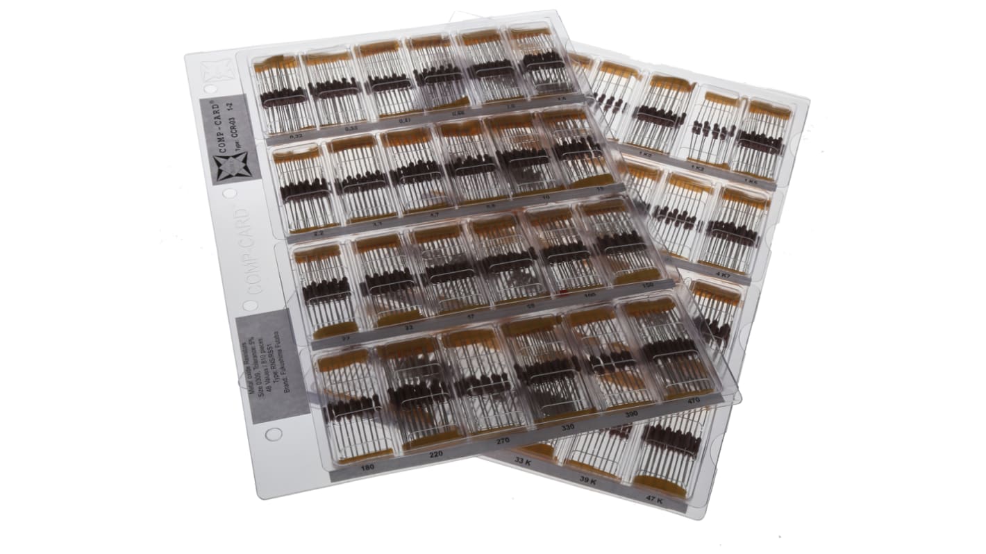 Nova, CCR-03 Metal Oxide, Through Hole 48 Resistor Kit, with 810 pieces ...