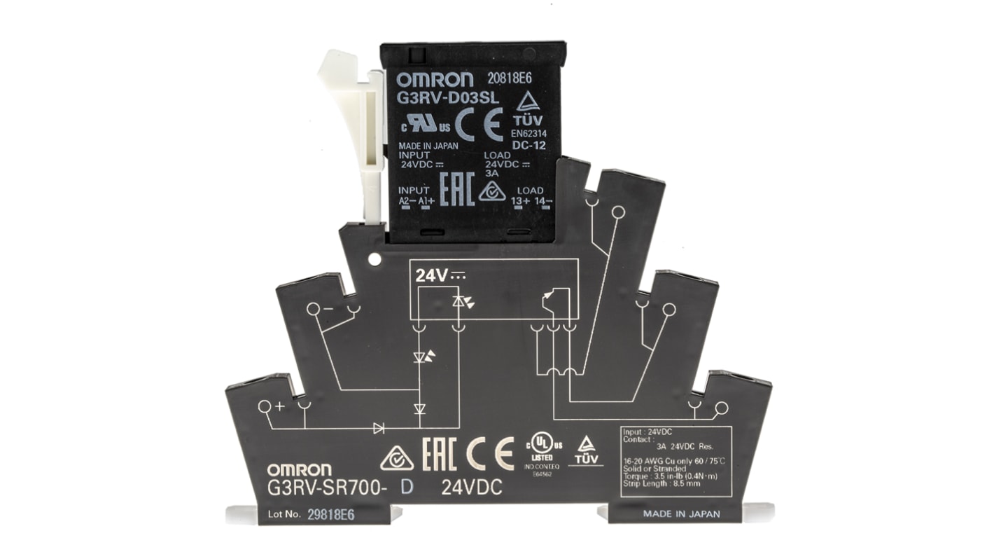 G3RV-SR700-D DC24 | Omron G3RV-SR Series Solid State Interface Relay ...