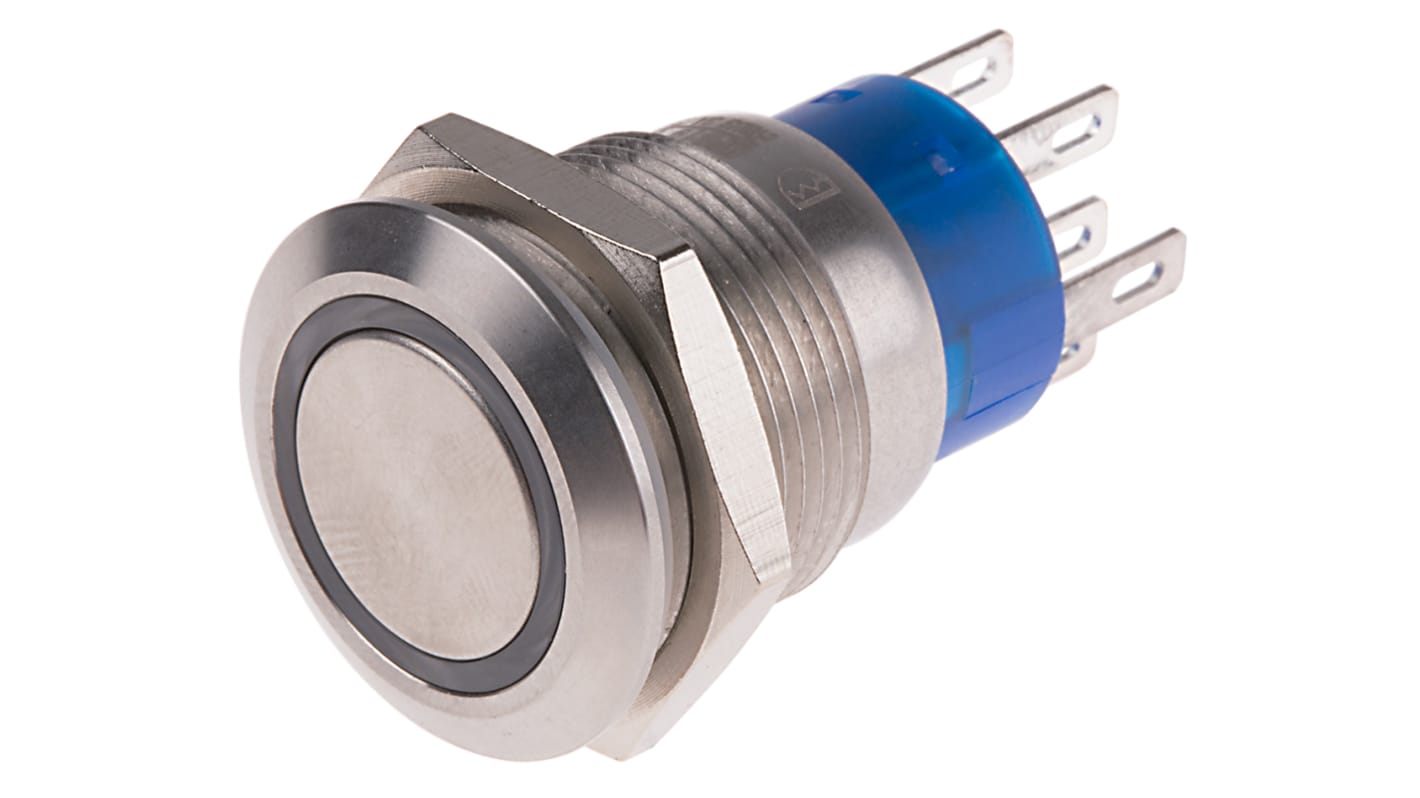 RS PRO Illuminated Push Button Switch, Latching, Panel Mount, 19.2mm ...