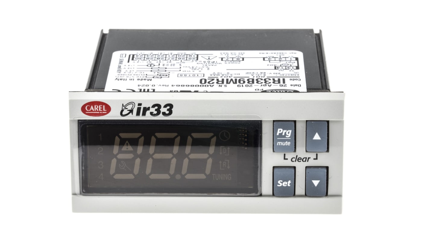 IR33B9MR20 | Carel IR33 Panel Mount PID Temperature Controller, 76.2 x ...