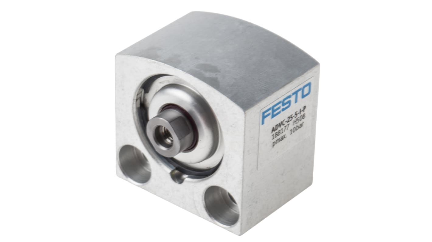 ADVC-25-5-I-P | Festo Pneumatic Cylinder - 188177, 25mm Bore, 5mm ...
