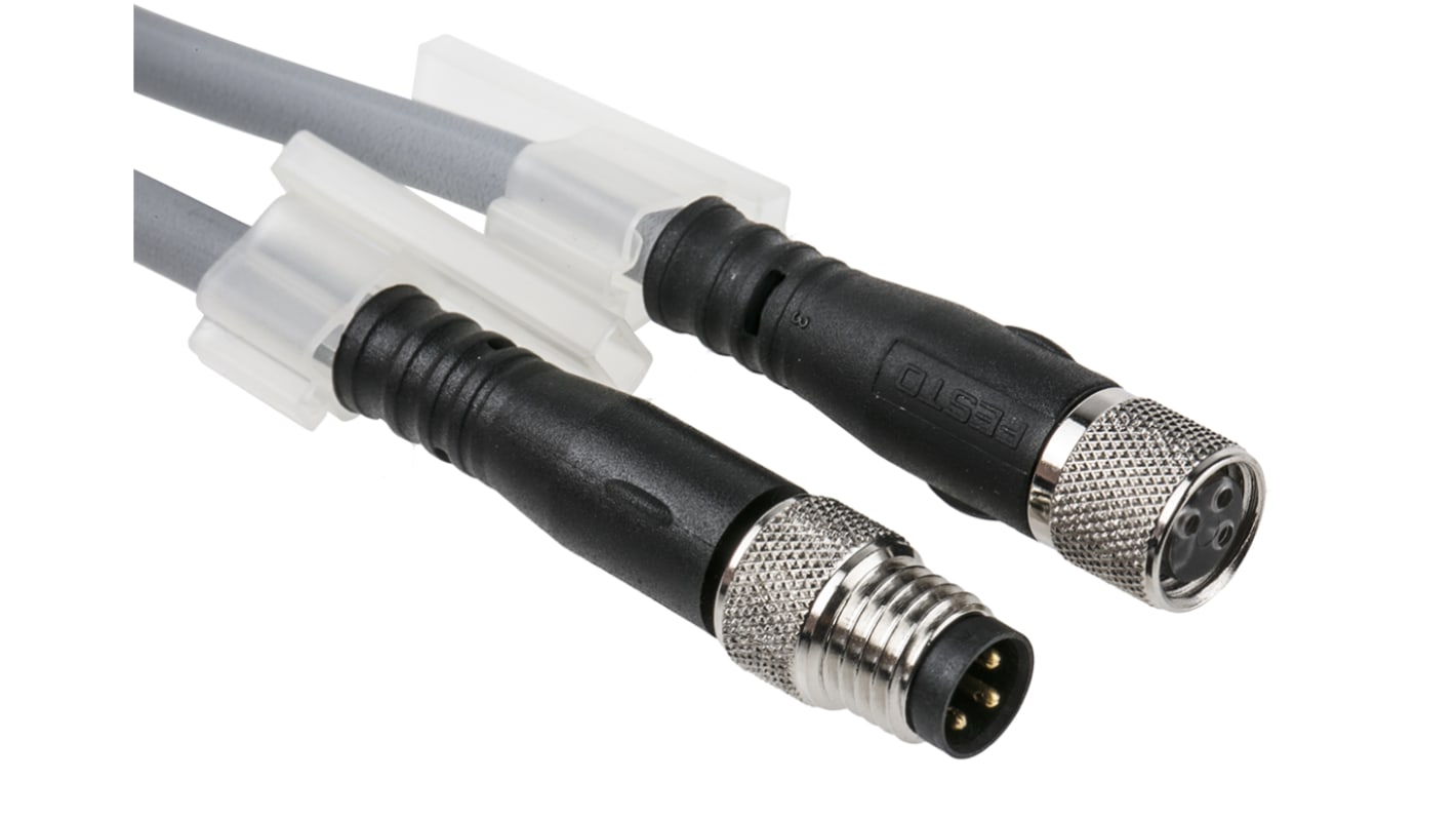 NEBU-M8G3-K-1-M8G3 | Festo Cable, NEBU Series, For Use With Energy ...