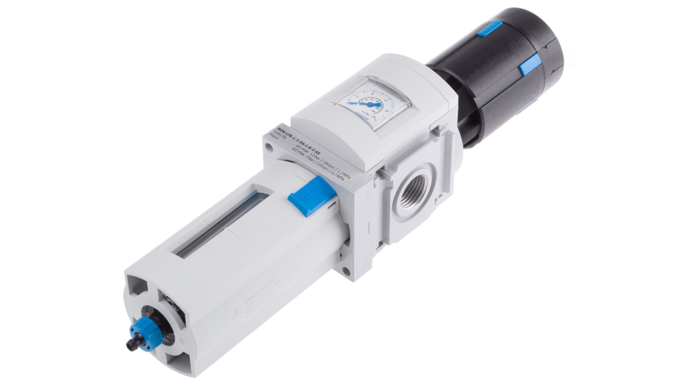 MS6-LFR-1/2-D6-CRV-AS | Festo MS6-LFR Filter Regulator, 5μm, G 1/2 ...