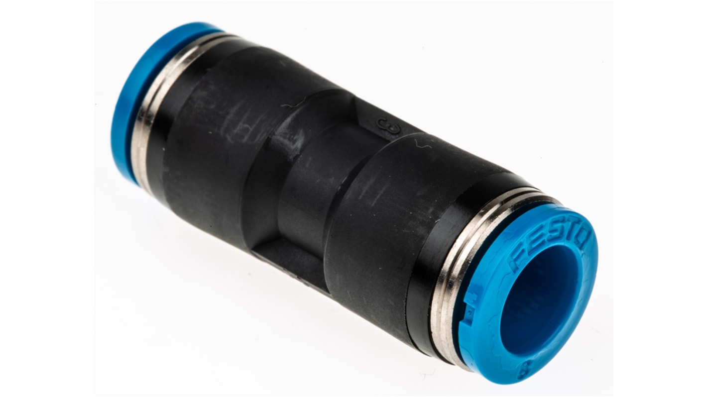 QS-8 | Festo QS Series Straight Tube-to-Tube Adaptor, Push In 8 mm to ...