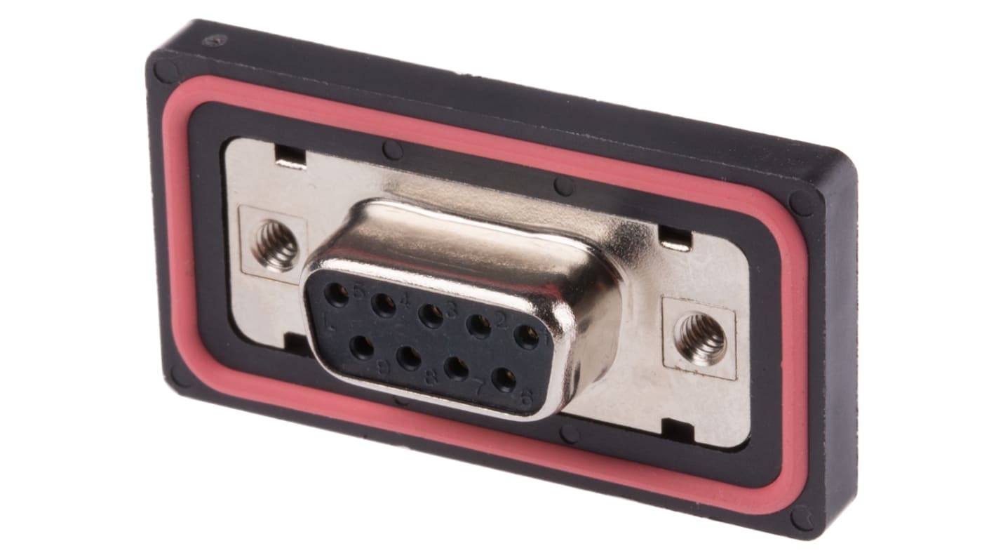 RS PRO 9 Way Panel Mount D-sub Connector Socket | RS