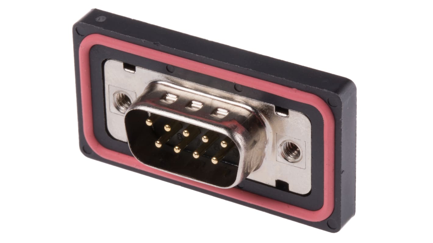 RS PRO 9 Way Panel Mount D-sub Connector Plug | RS