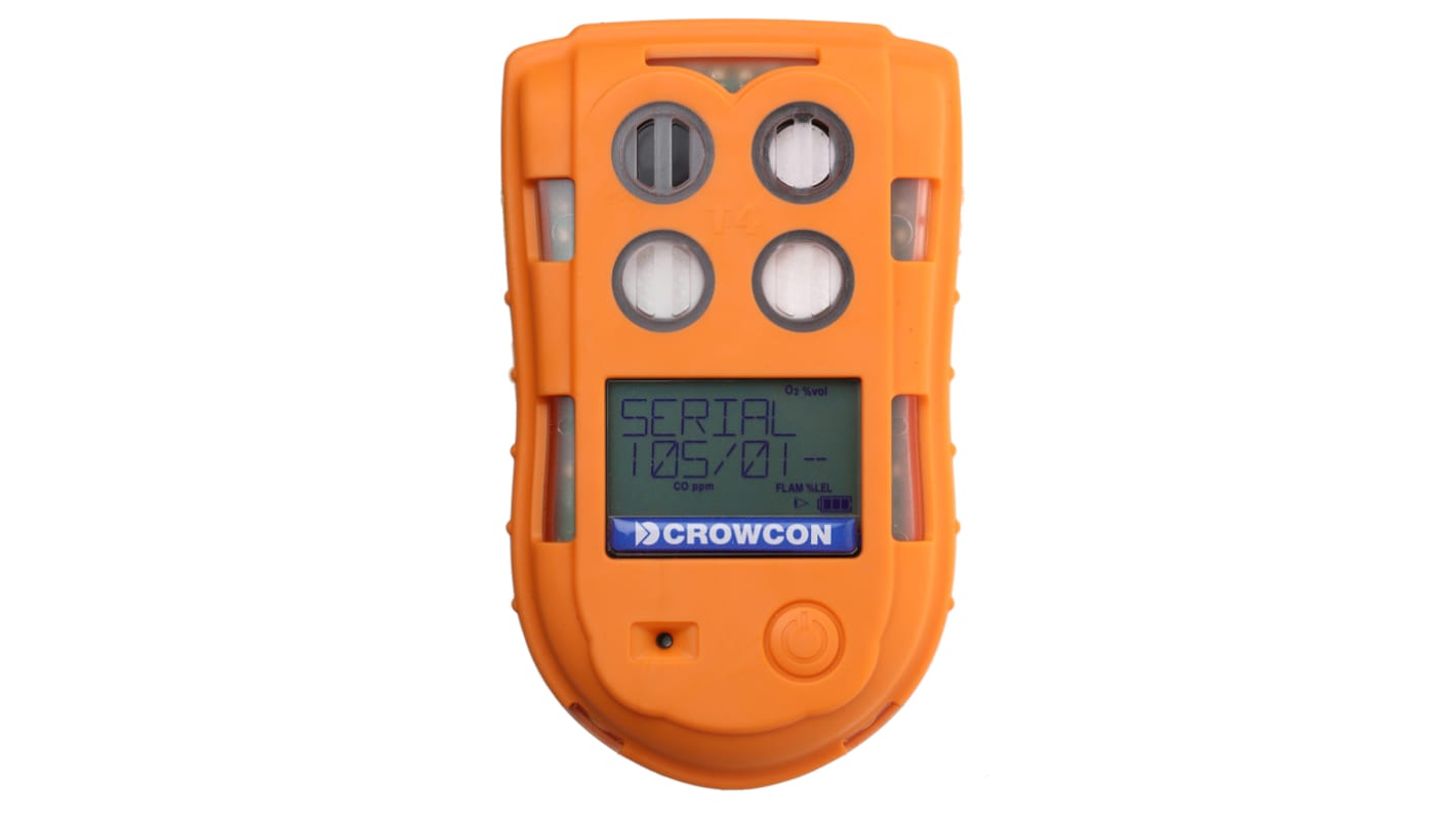 T4-ZOCA/RS | Crowcon T4-ZOCL Handheld Gas Detector, Audible Alarm, ATEX ...