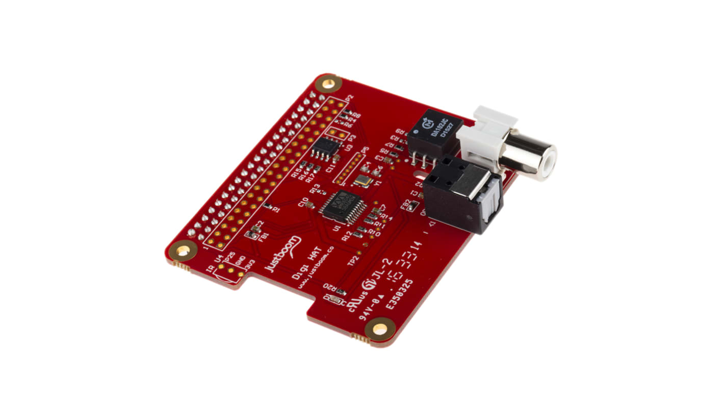 Pi Supply JustBoom Digi HAT with Digital Audio Output for Raspberry Pi | RS