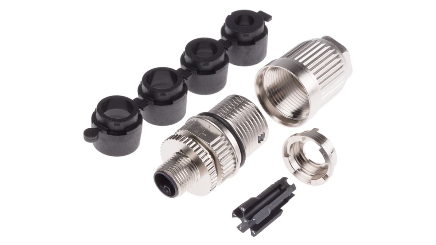 21038961505 | Harting Circular Connector, 5 Contacts, Panel Mount, M12 ...