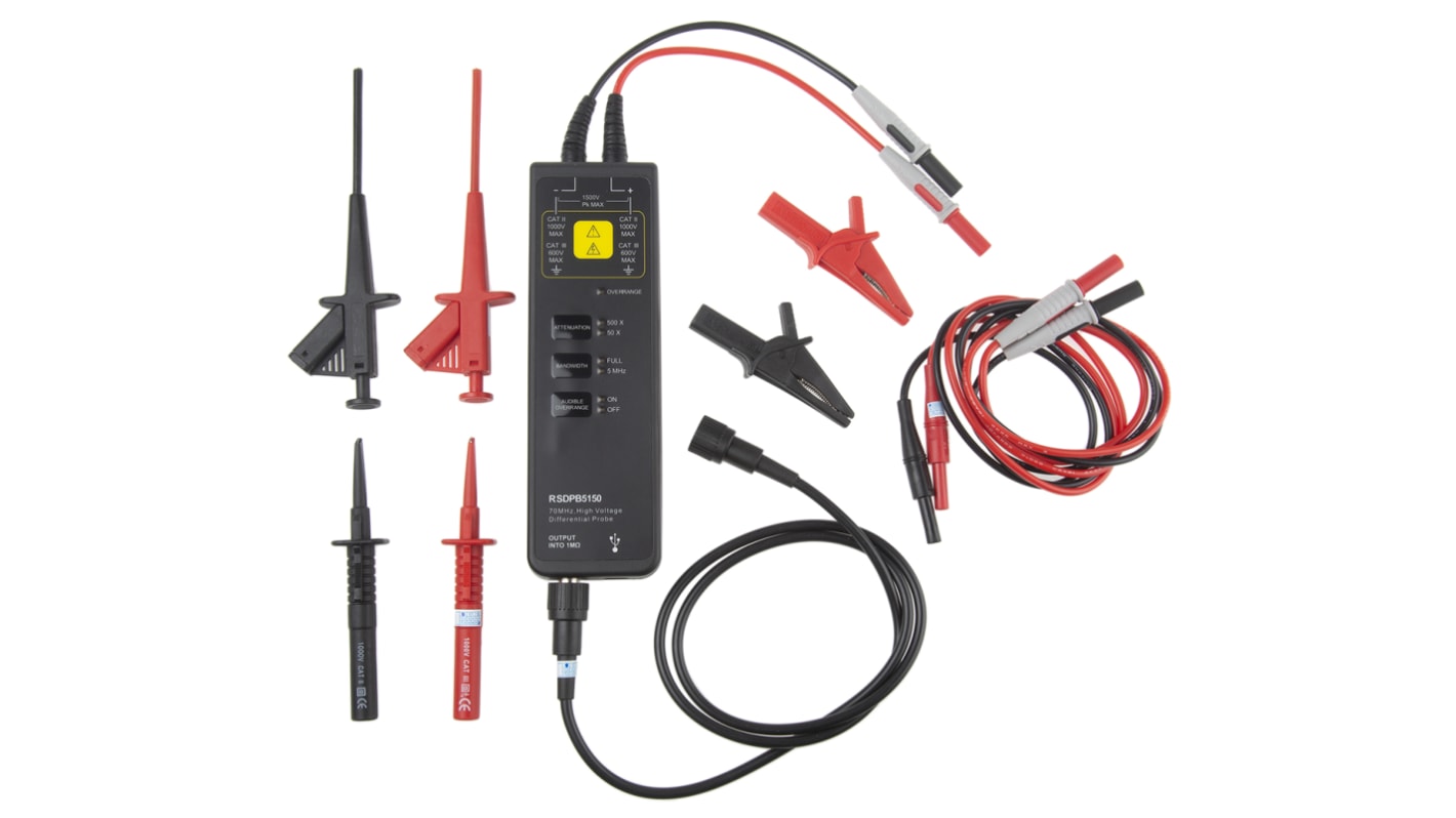 RS PRO RSDPB5150 Oscilloscope Probe, Differential, High Voltage Type ...