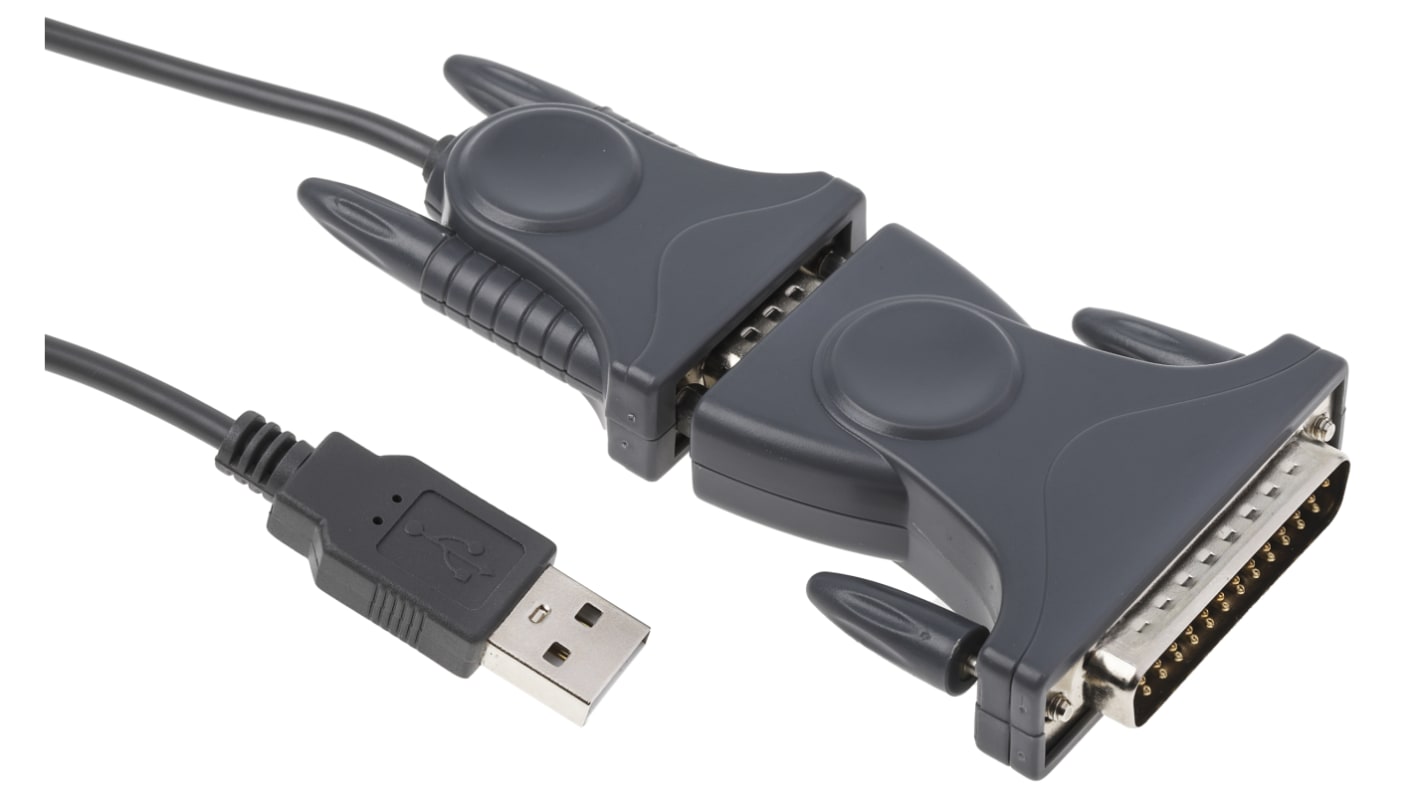 ICUSB232DB25 | StarTech.com RS232 USB A Male to DB25 Male Interface Converter | RS