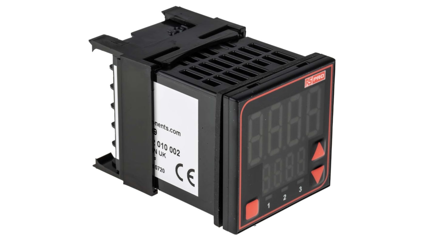 RS PRO Panel Mount PID Temperature Controller, 48 x 48mm, 3 Output ...