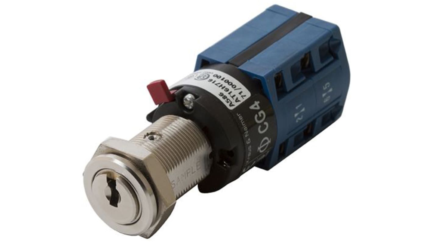 7-350182-NI | Kaba Key Switch, DP-CO, 10 A 2-Way Random-Key | RS