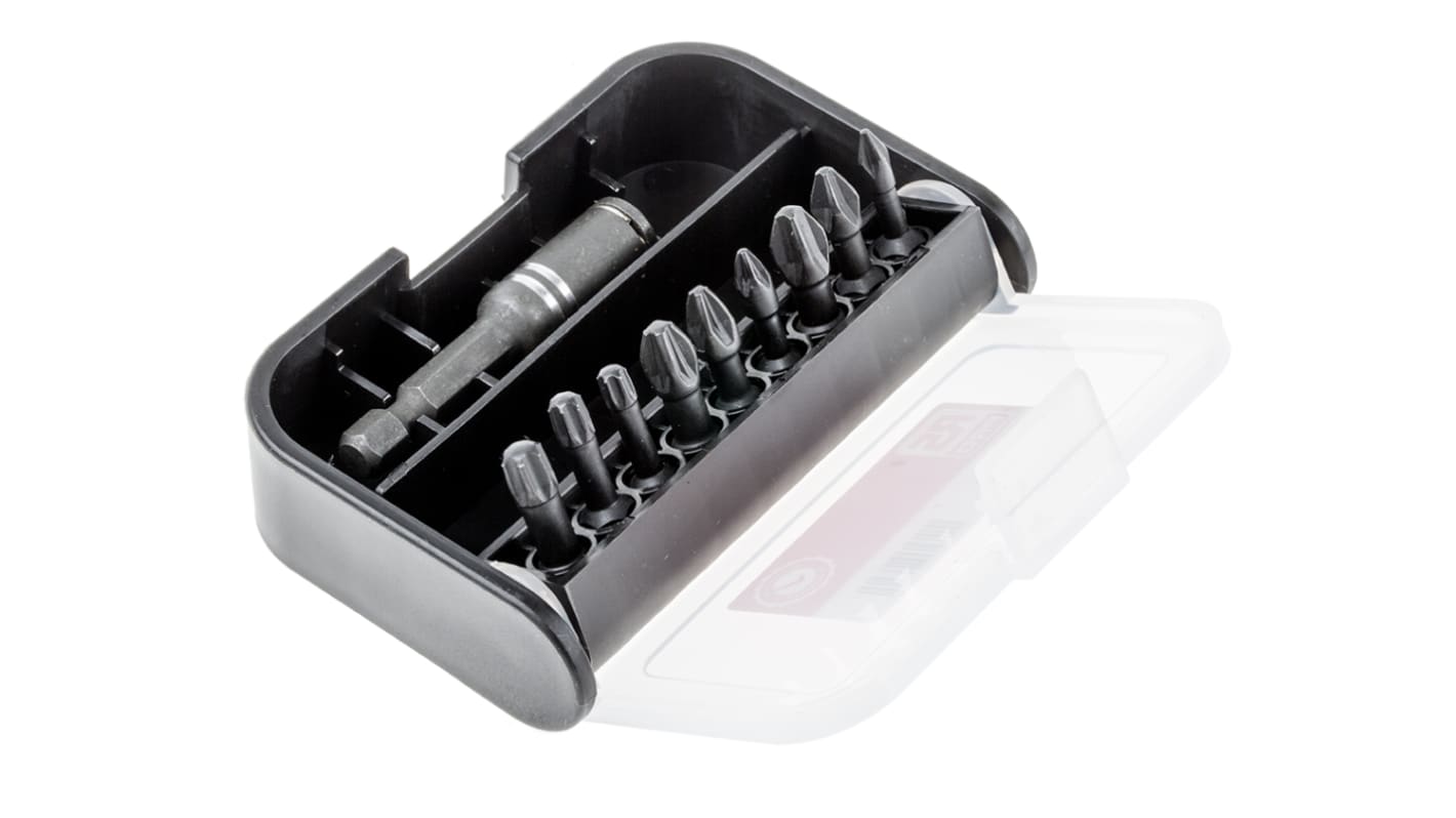 RS PRO Impact Bit Set 10 Pieces, Phillips, Pozidriv, Torx | RS
