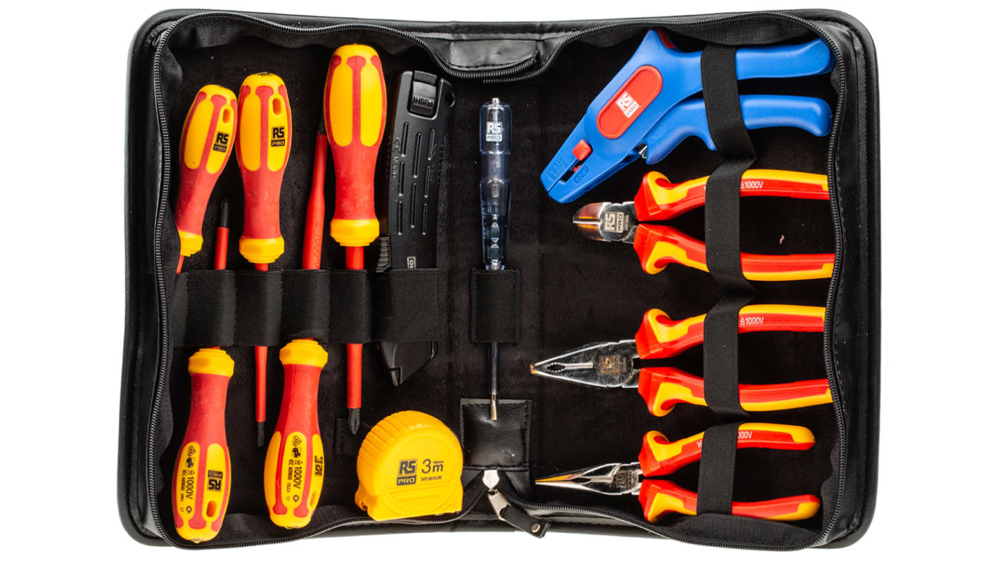 RS PRO 12 Piece Tool Kit, VDE Approved | RS
