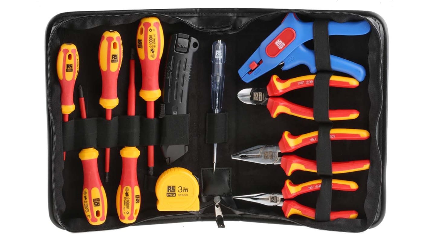 RS PRO 12 Piece Tool Kit, VDE Approved | RS