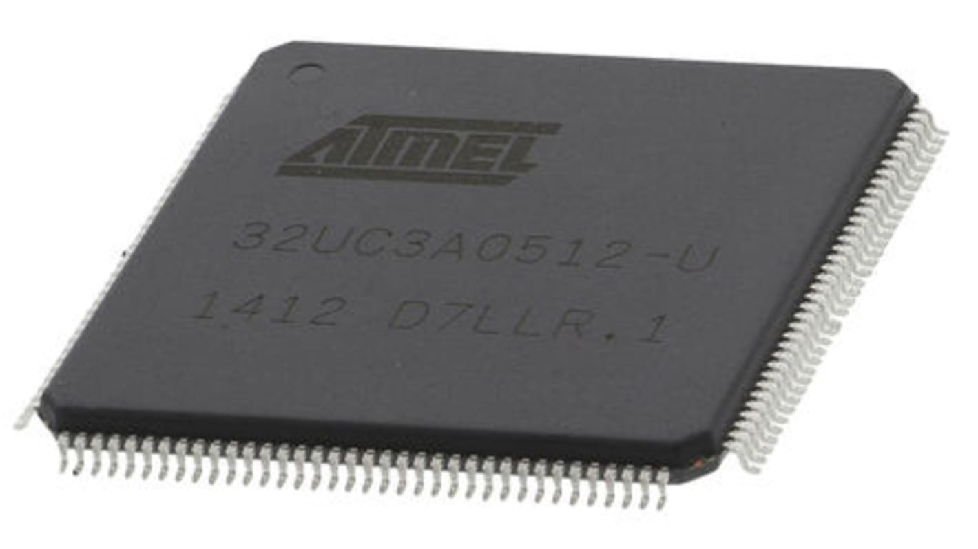 Microchip AT32UC3A0512-ALUT, 32bit AVR32 Microcontroller, AT32, 66MHz ...