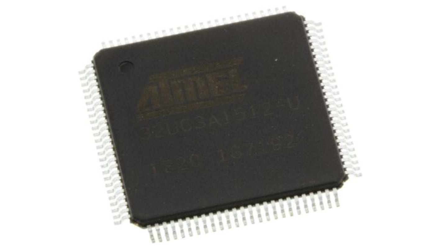 Microchip AT32UC3A1512-AUT, 32bit AVR32 Microcontroller, AT32, 66MHz ...