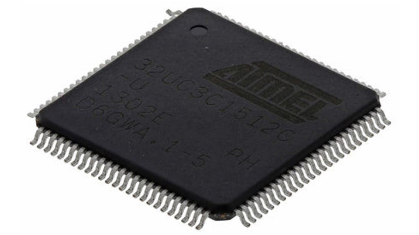 Microchip AT32UC3C1512C-AUT, 32bit AVR32 Microcontroller, AT32, 66MHz ...