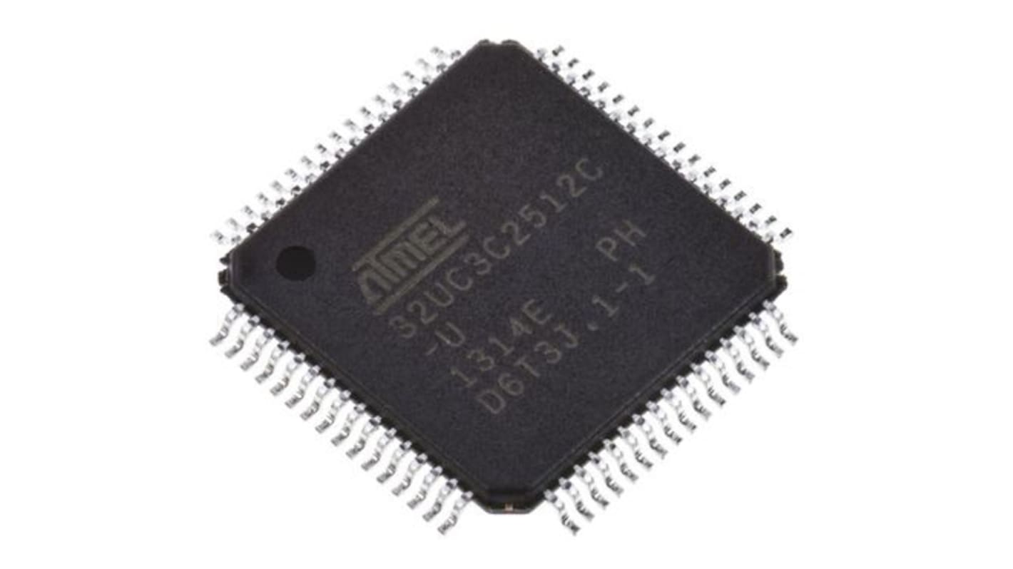 Microchip AT32UC3C2512C-A2UT, 32bit AVR32 Microcontroller, AT32, 66MHz ...