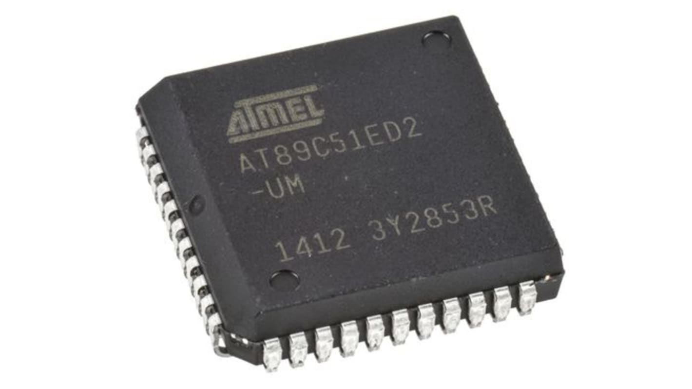 Microchip AT89C51ED2-SLSUM, 8bit 8051 Microcontroller, AT89, 40 MHz, 60 MHz, 64 kB Flash, 44-Pin ...