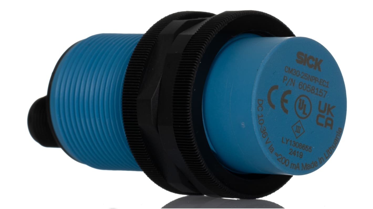CM30-25NPP-EC1 | Sick Capacitive Barrel-Style Proximity Sensor, M30 x 1 ...
