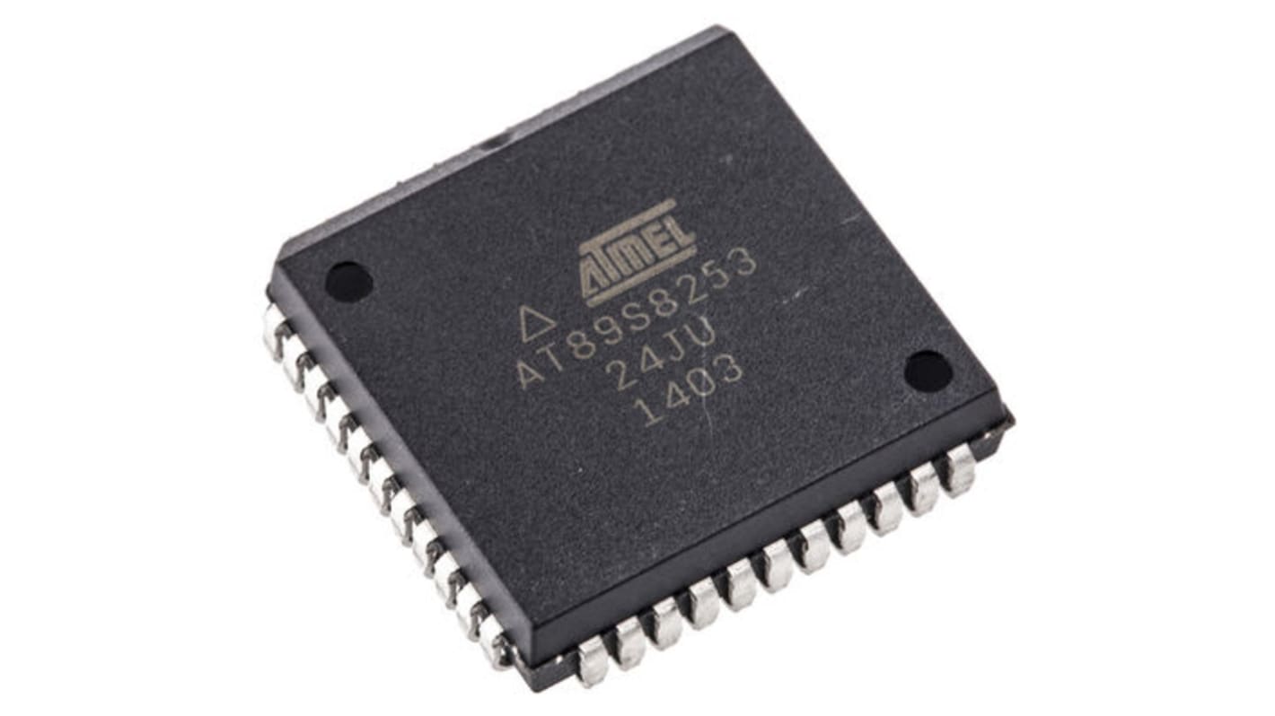 Microchip AT89S8253-24JU, 8bit 8051 Microcontroller, AT89, 24MHz, 12 kB ...