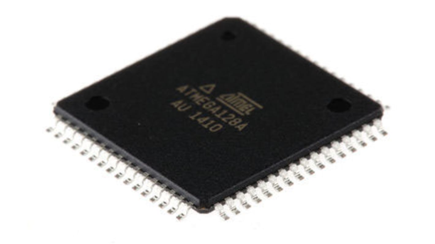 Microchip ATMEGA128A-AU, 8bit AVR Microcontroller, ATmega, 16MHz, 128 kB Flash, 64-Pin TQFP | RS