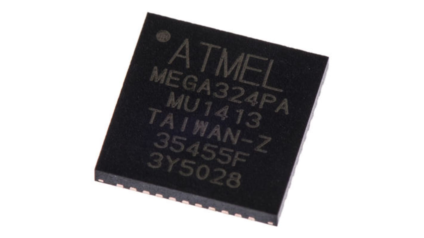 Microchip ATMEGA324PA-MU, 8bit AVR Microcontroller, ATmega, 20MHz, 32 kB Flash, 44-Pin VQFN | RS