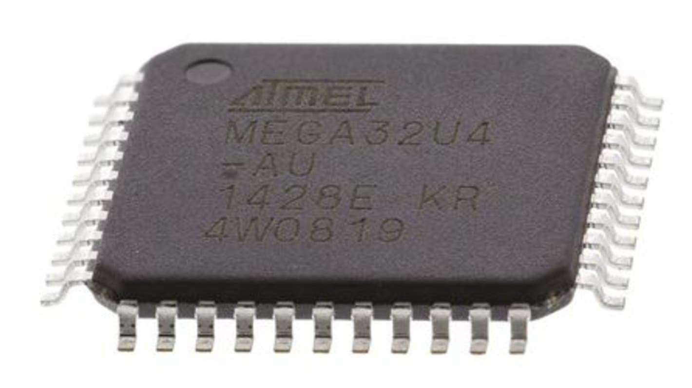 ATMEGA32U4-AU | Microcontrôleur, 8bit, 2,5 Ko RAM, 32 Ko, 16MHz, TQFP ...
