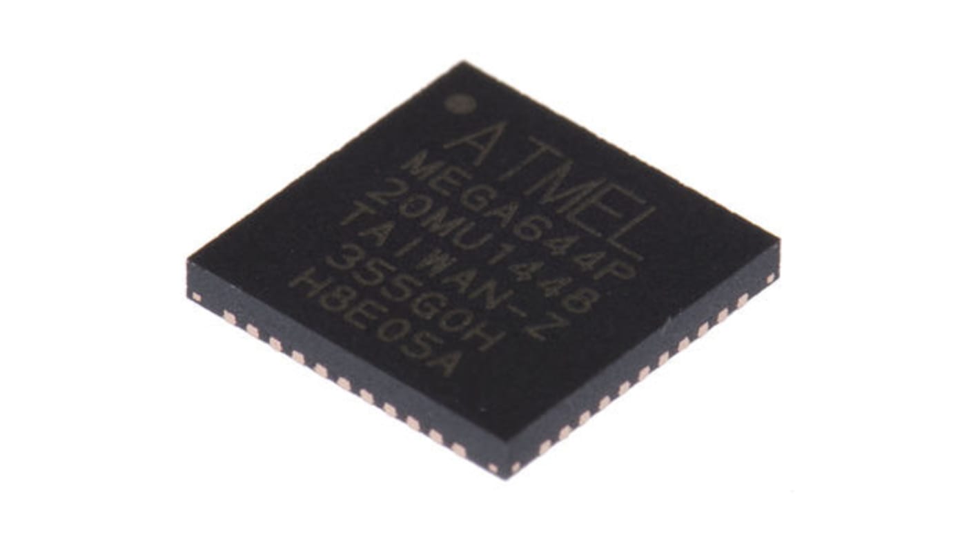 Microchip ATMEGA644P-20MU, 8bit AVR Microcontroller, ATmega, 20MHz, 64 kB Flash, 44-Pin VQFN | RS