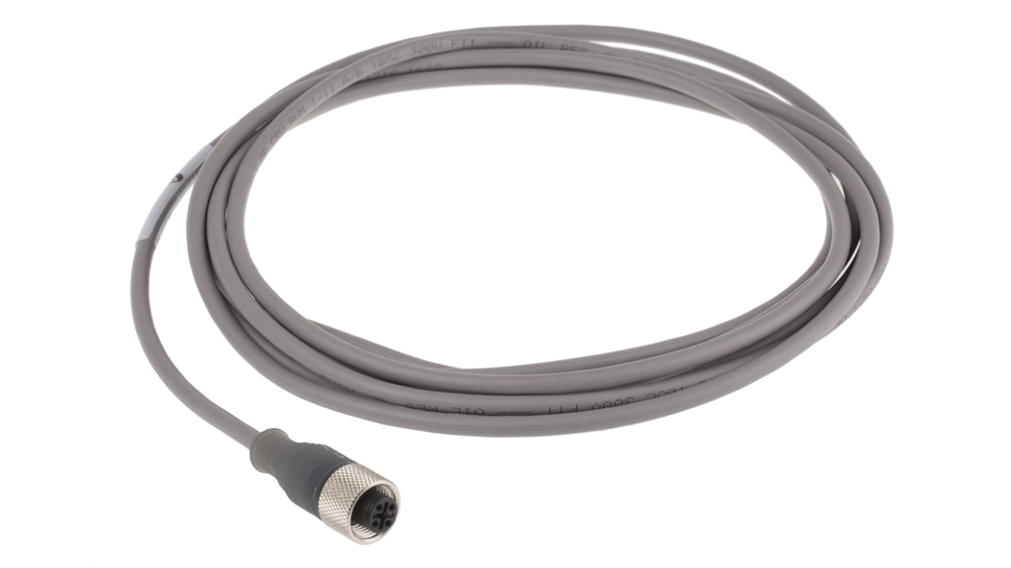 AR0400105 SL 357 | Alpha Wire Straight Female 4 way M12 to Unterminated ...