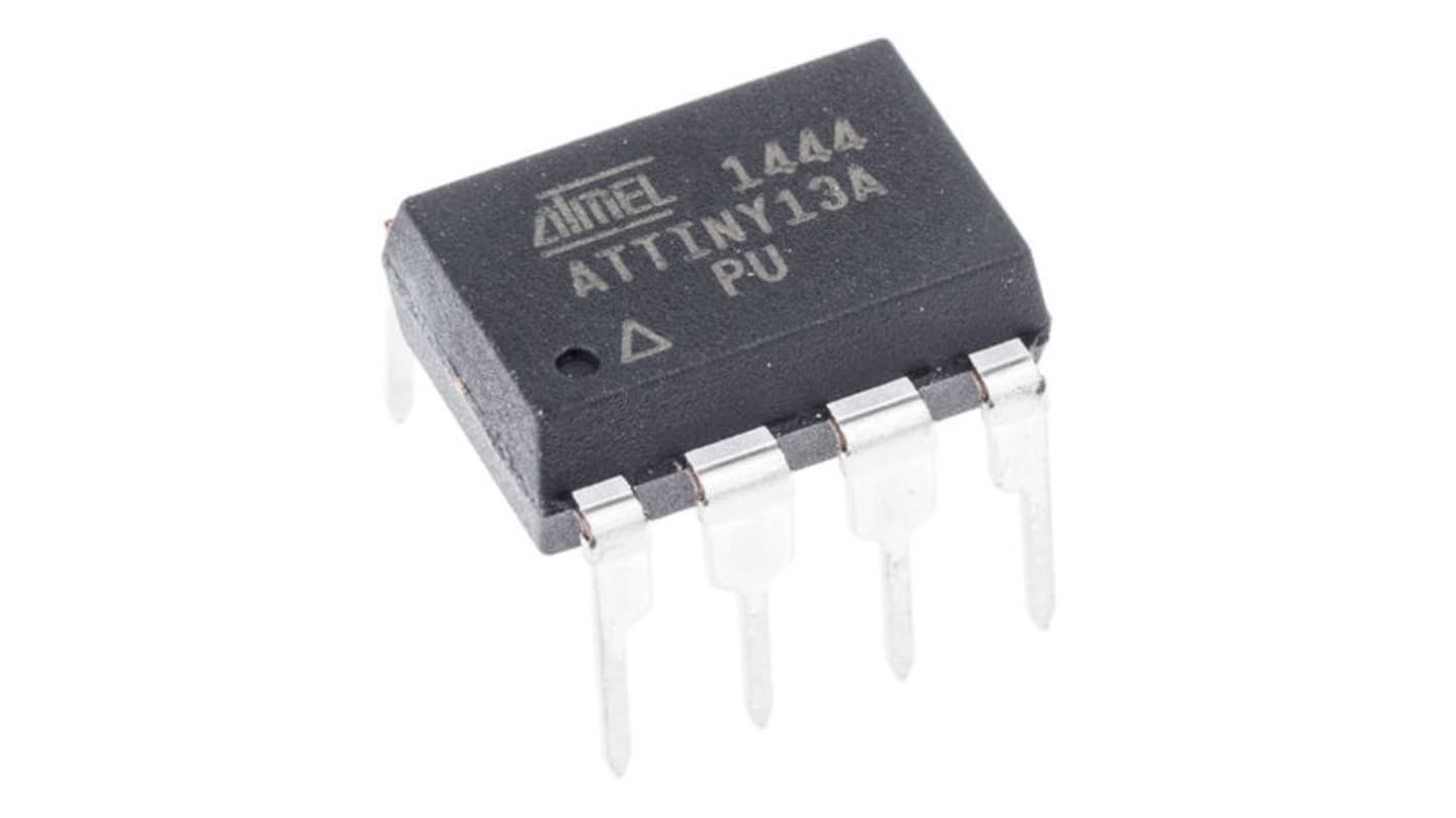 Microchip ATTINY13A-PU, 8bit AVR Microcontroller, ATtiny13, 20MHz, 1 kB Flash, 8-Pin PDIP | RS