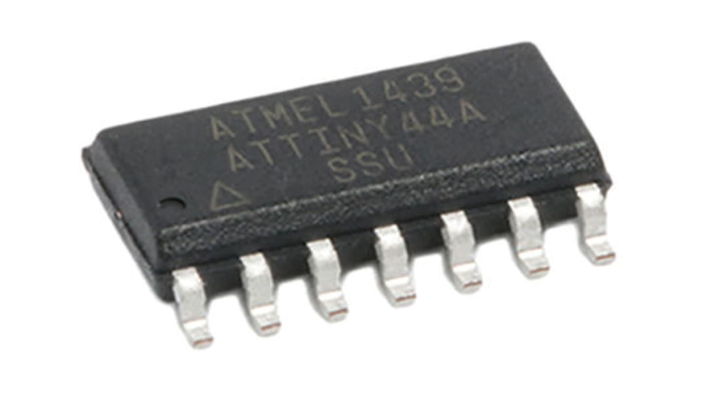 Microchip ATTINY44A-SSU, 8bit AVR Microcontroller, ATtiny44, 20MHz, 4 kB Flash, 14-Pin SOIC | RS