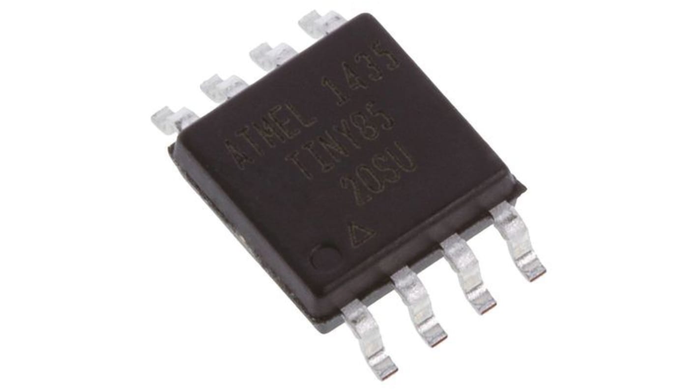 Microchip ATTINY85-20SU, 8bit AVR Microcontroller, ATtiny85, 20MHz, 8 kB Flash, 8-Pin SOIJ | RS