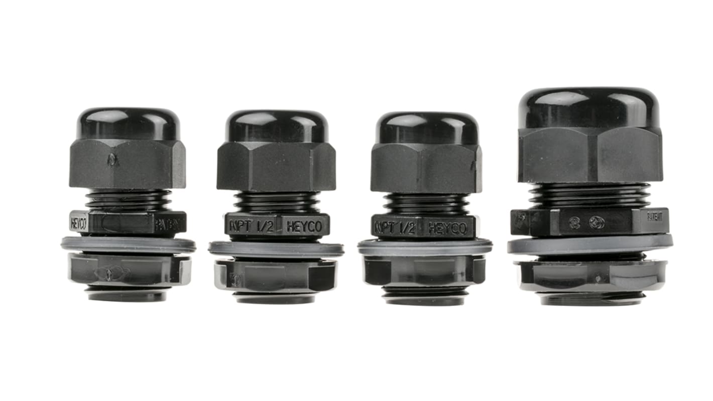 RS PRO Cable Gland, PG13.5 Thread, 4.3mm Min, 12.3mm Max | RS