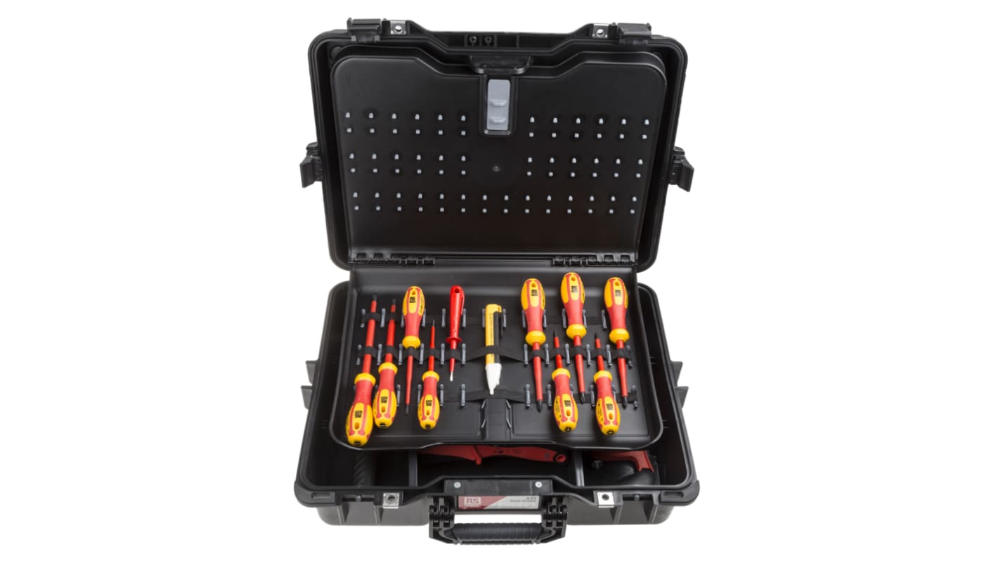 RS PRO 36 Piece Electricians Tool Kit with Case, VDE Approved | RS