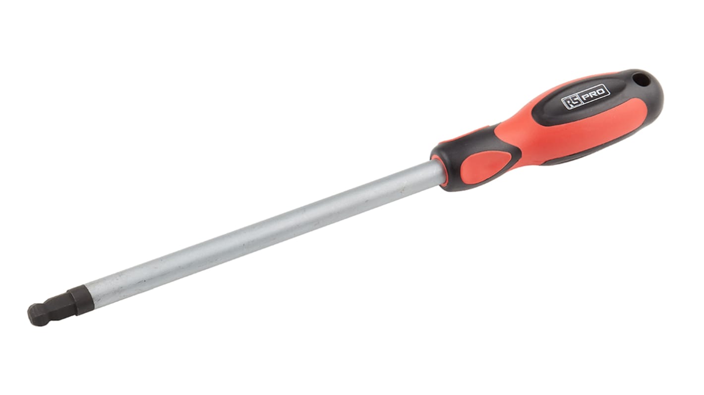 RS PRO Ball End Hexagon Screwdriver, 10 mm Tip, 200 mm Blade | RS