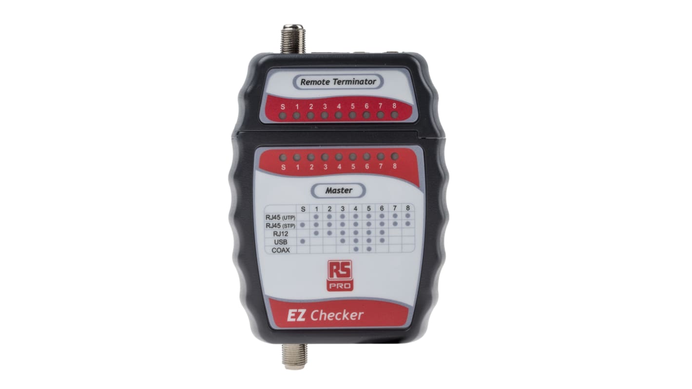 RS PRO Cable Tester BNC, RJ11, RJ45 | RS