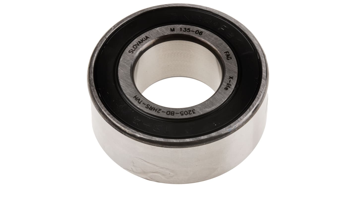 FAG 3205-BD-XL-2HRS-TVH Double Row Angular Contact Ball Bearing- Both ...