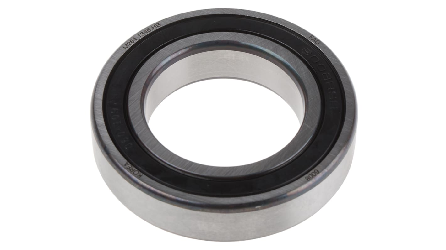 FAG 6008-2RSR Single Row Deep Groove Ball Bearing- Both Sides Sealed ...