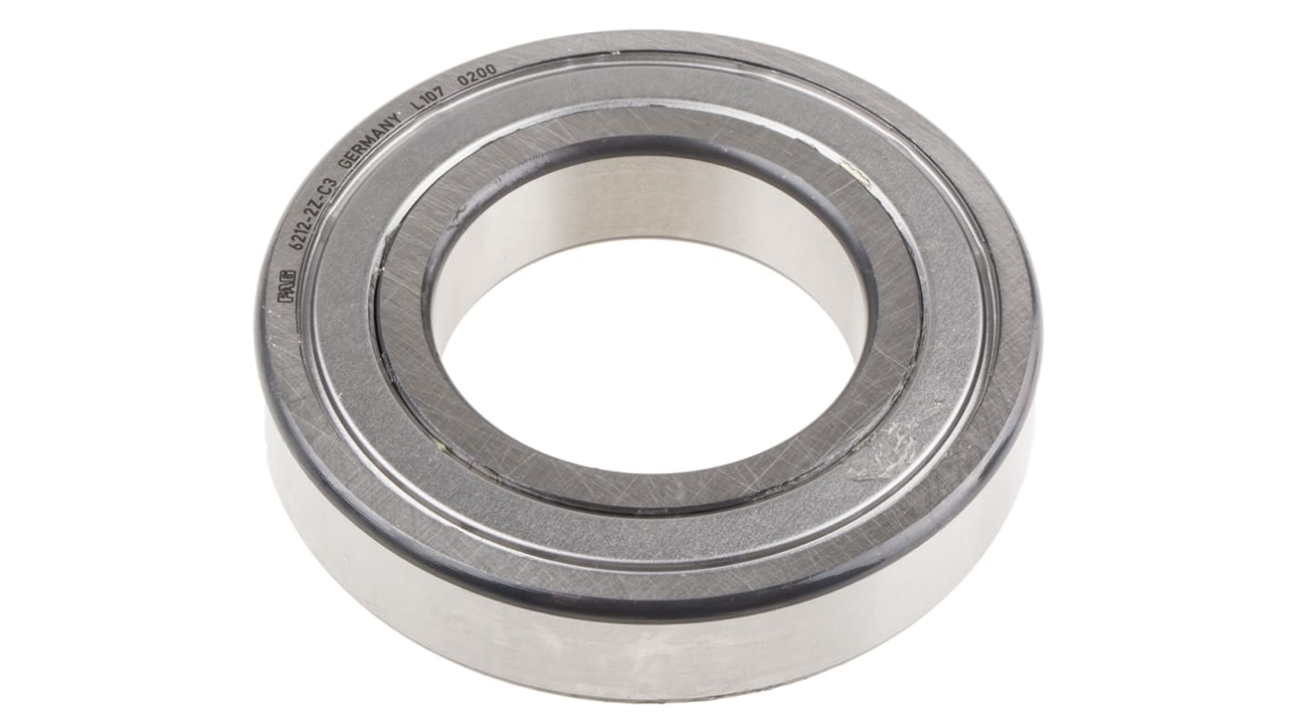 FAG 6212-2Z-C3 Single Row Deep Groove Ball Bearing- Both Sides Shielded 60mm I.D, 110mm O.D | RS