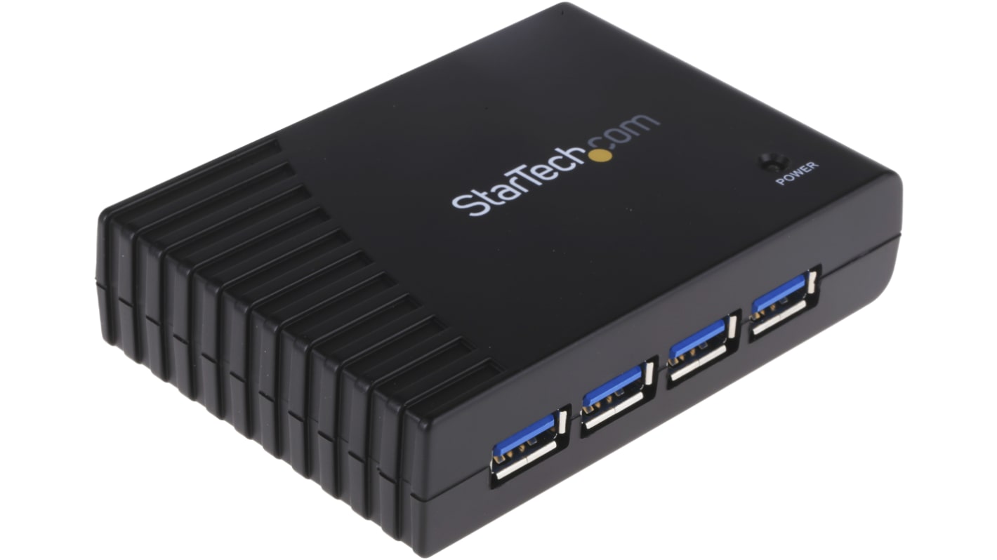 ST4300USB3GB | StarTech.com 4 Port USB 3.0 USB A Hub, AC Adapter - UK ...