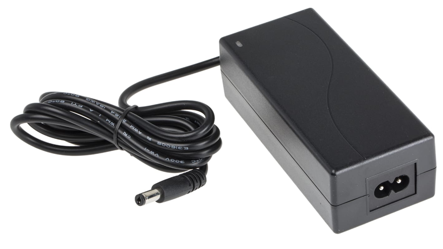 RS PRO 60W Plug-In AC/DC Adapter 12V dc Output, 5A Output | RS