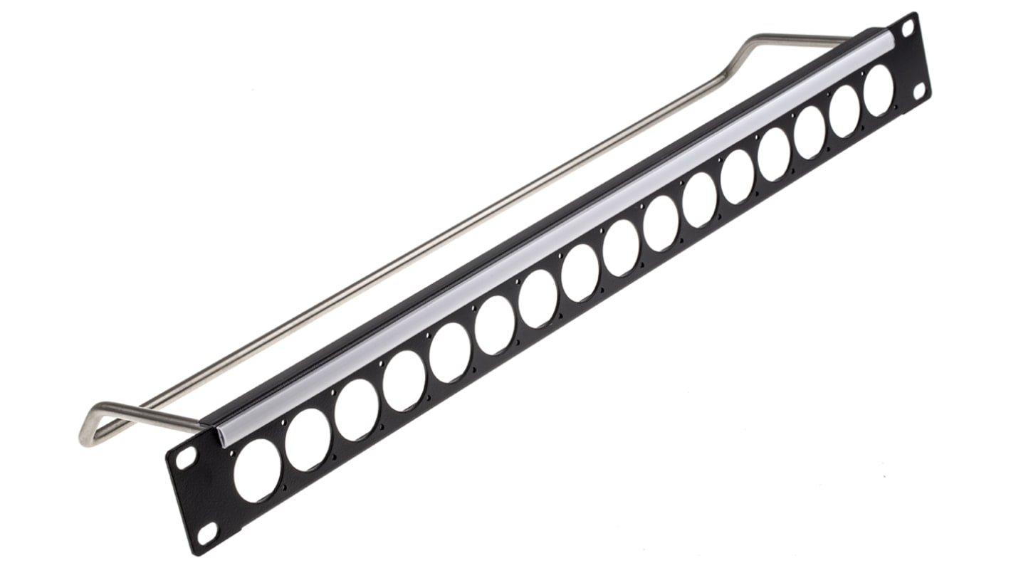 XLR 16 Port Audio, Video Patch Panel, 1U Rack Height | RS