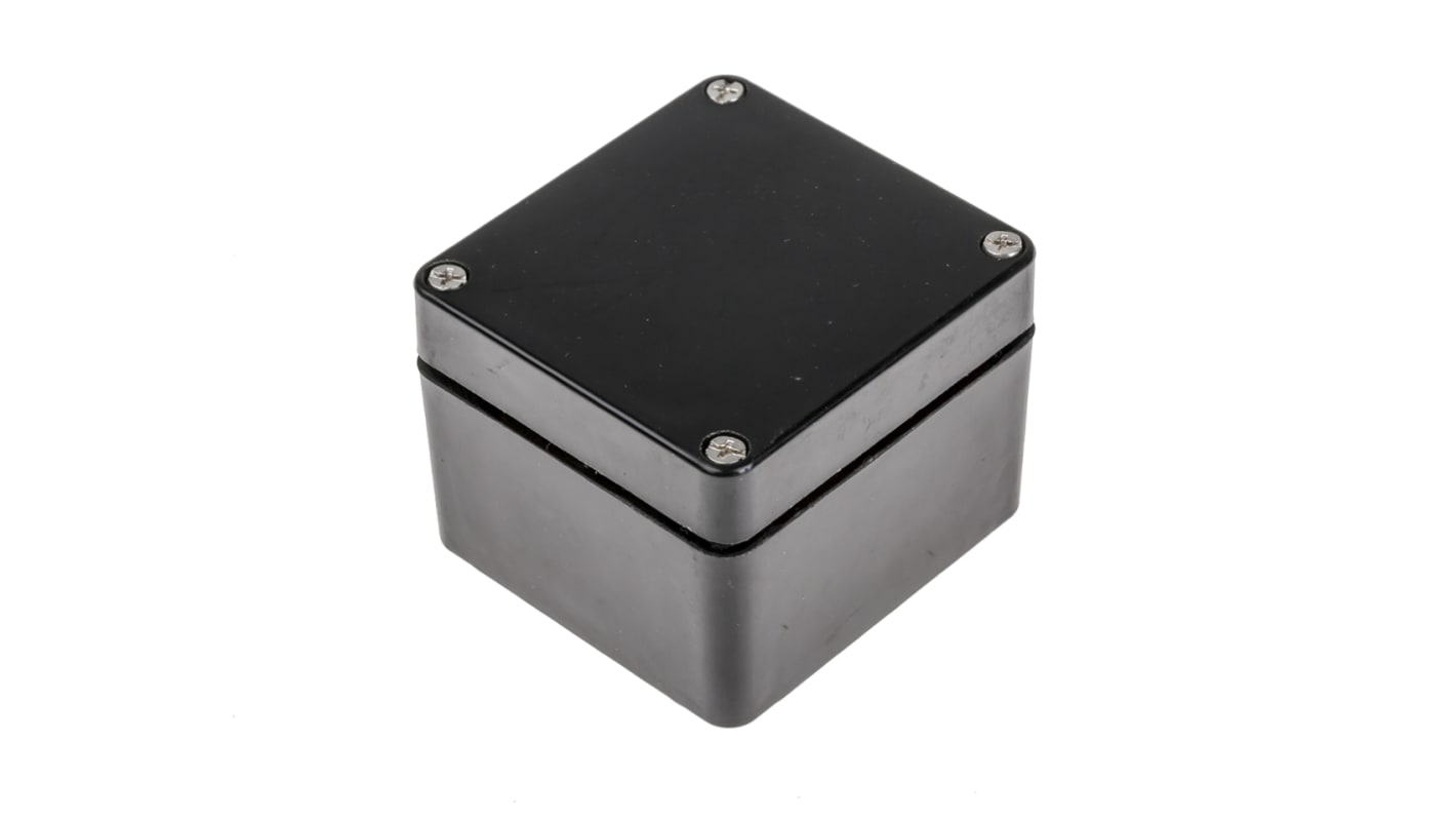 RS PRO Black Glass Fibre Reinforced Polyester Junction Box, IP66, ATEX ...