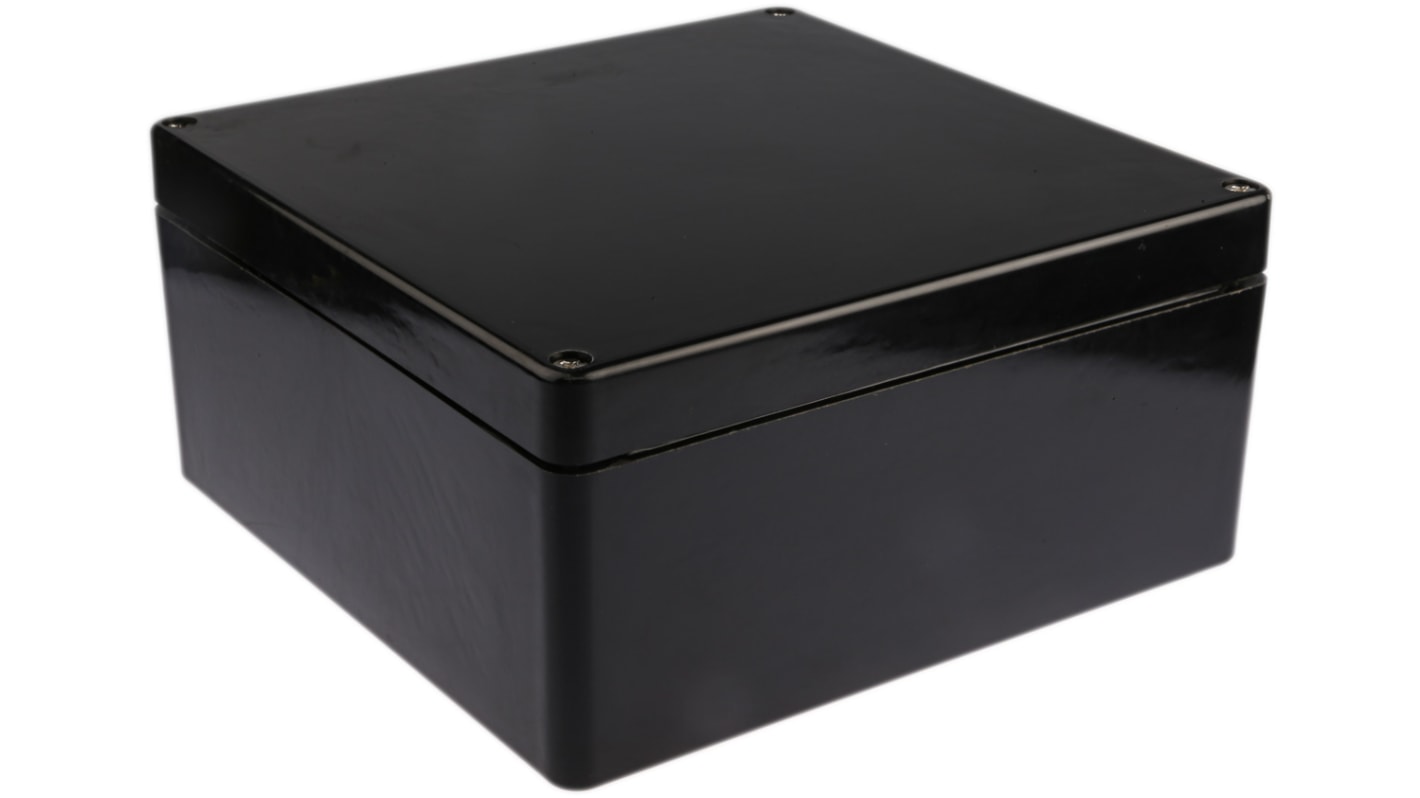 RS PRO Black Glass Fibre Reinforced Polyester Junction Box, IP66, ATEX ...