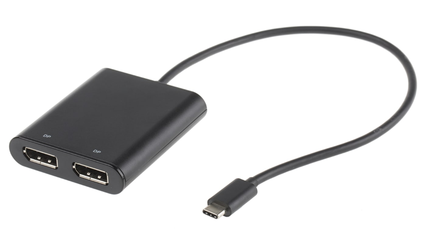 RS PRO USB C to DisplayPort Adapter, 2 Supported Display(s) - up to 4K ...
