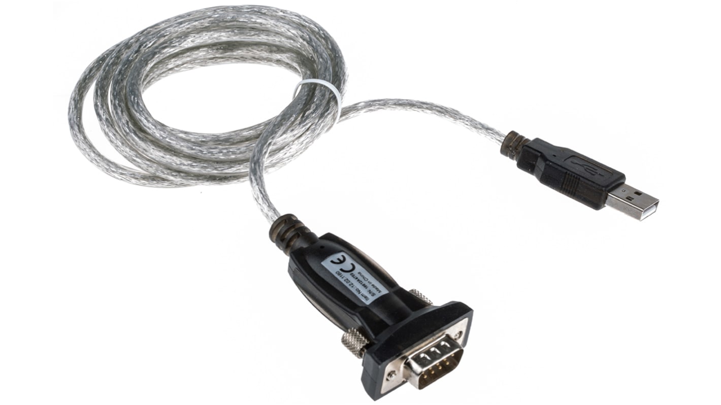 12.02.1160-10 | Roline Male to DB-9 Male USB Serial Cable Adapter | RS