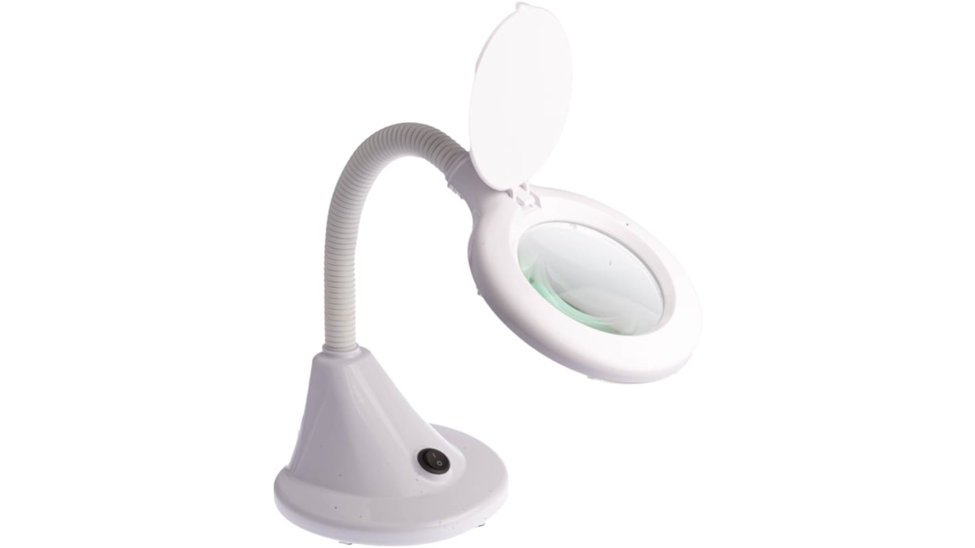RS PRO Magnifying Lamp with Table Lamp, 3dioptre, 100mm Lens Dia ...